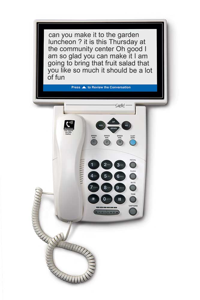 CapTel 880i Captioned Telephone - Large Display - Weitbrecht ...
